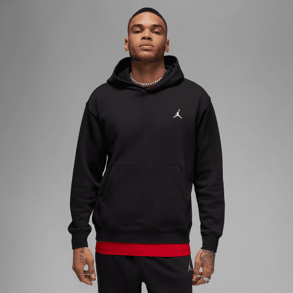 Jordan Essentials Men's Fleece Pullover 'Black/White' – Bouncewear