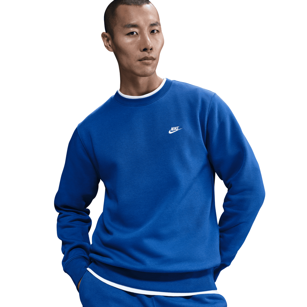 Nike Club Men's Fleece Crew 'Game Royal' – Bouncewear