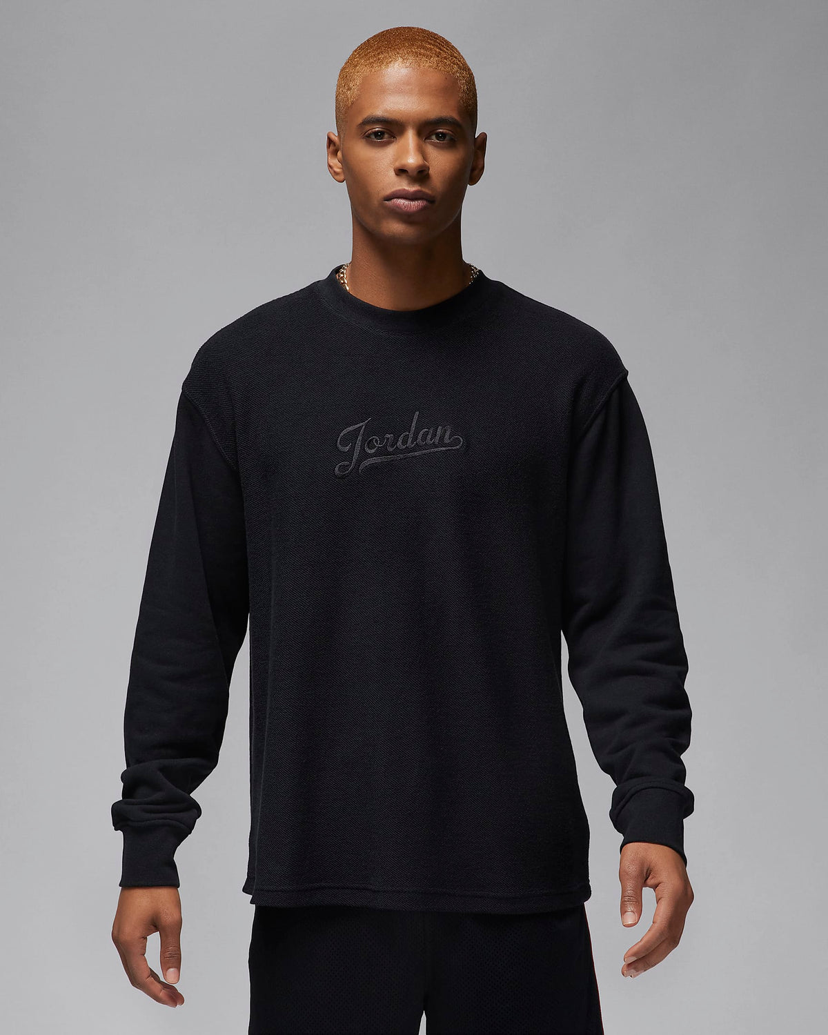 Home Jordan Flight MVP Men's Long-Sleeve Fleece Top 'Black'
