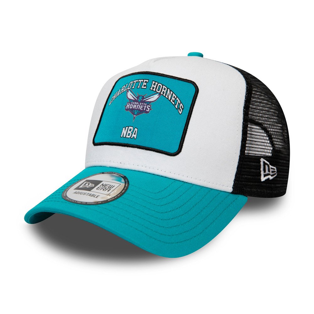 New Era Box Trucker Cap Charlotte Hornets 'Black/White/Teal' – Bouncewear